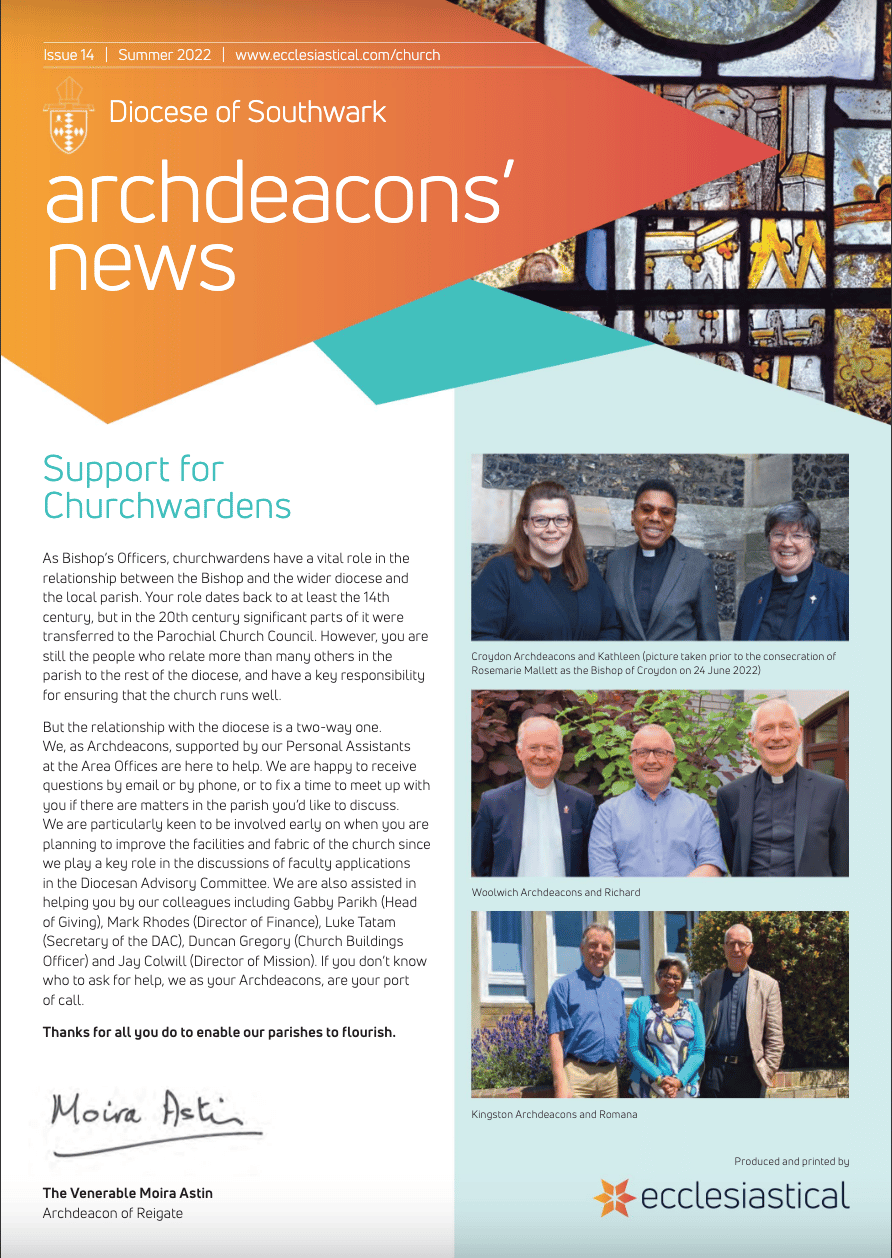 Archdeacons' News - Summer 2022 - The Diocese of Southwark